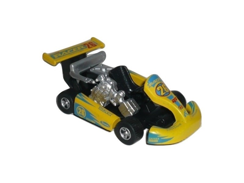 Karting racer, pull back autic, zuti