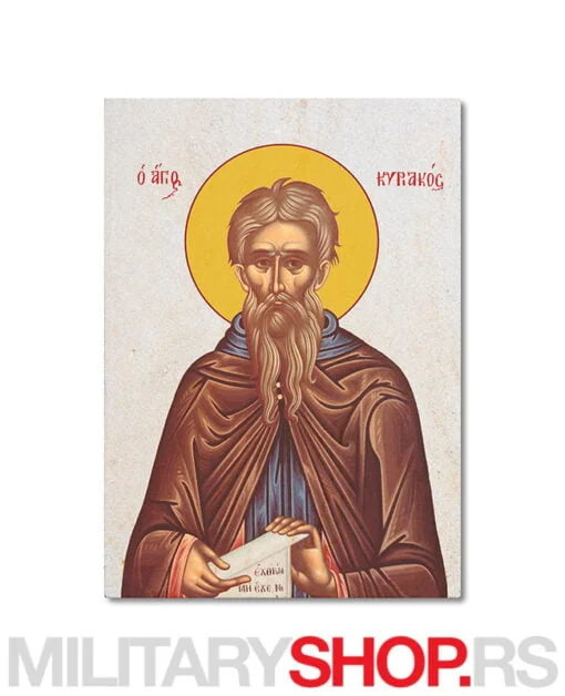 Sveti Kirijak Otselnik ikona na kamenu