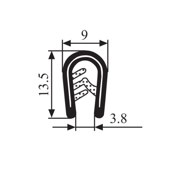 Gumeni profil, keder – M300002400