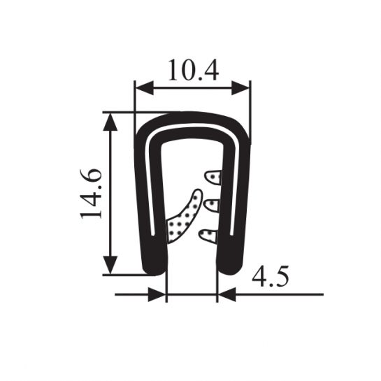 Gumeni profil, keder – M300004300