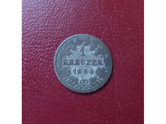 1 KREUZER 1854 srebro