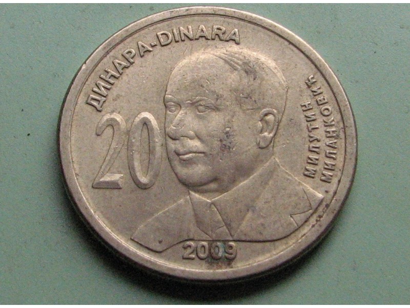 Srbija - 20 Dinara 2009 - Milutin Milanković