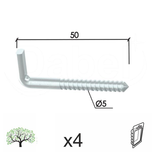 L kuka drvo LD ZnB 5x50mm