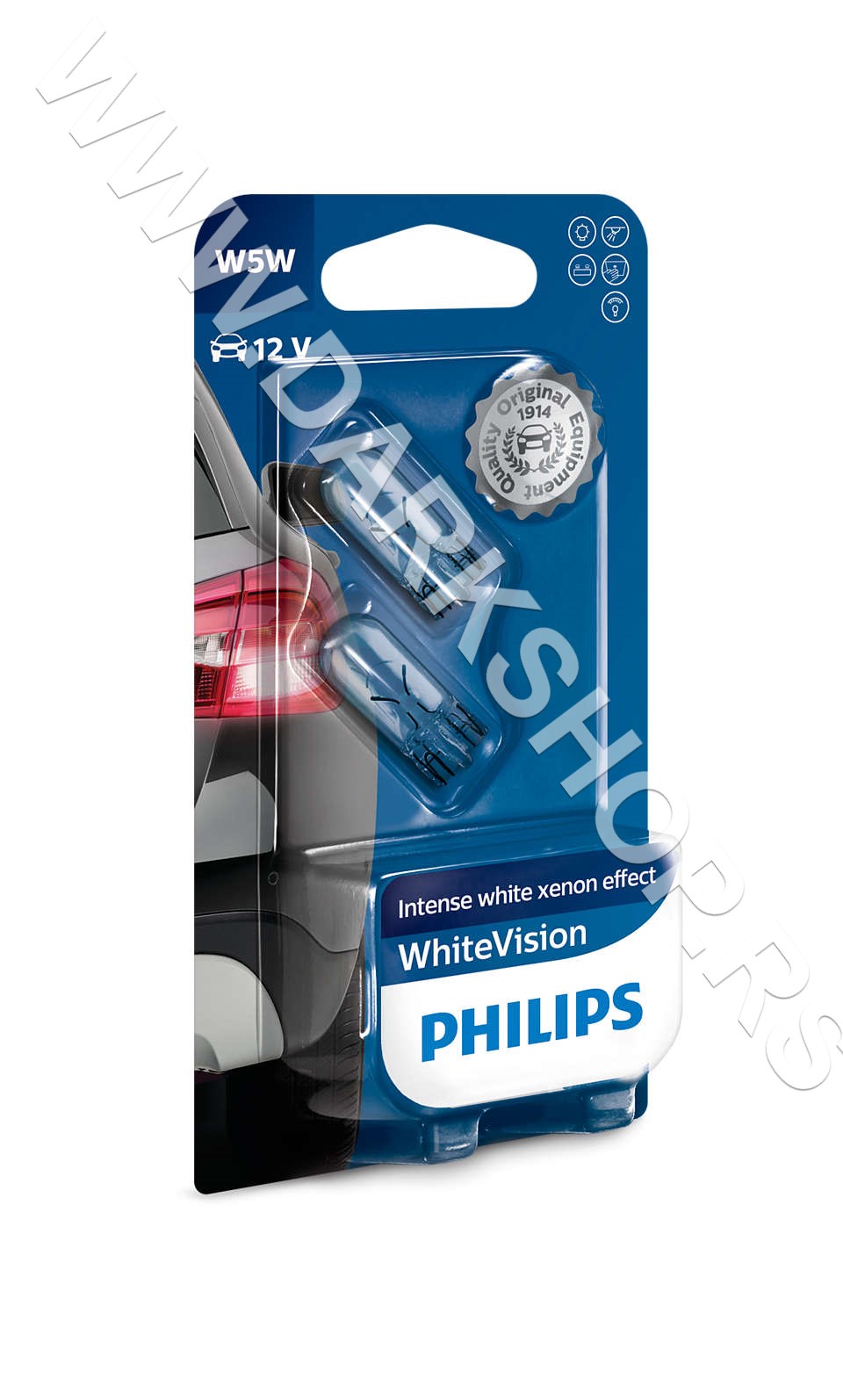PHILPS T10 WHITE VISION 3.7K 12961NBVB2