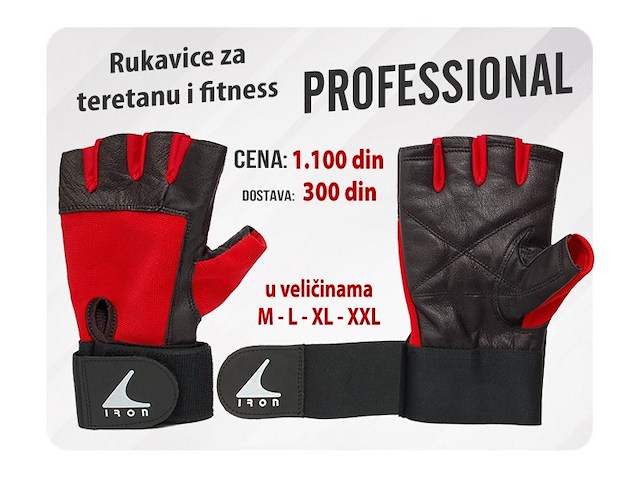 Rukavice za teretanu i fitness - Professional