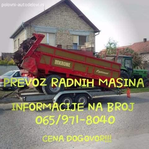 Prevoz radnih masina