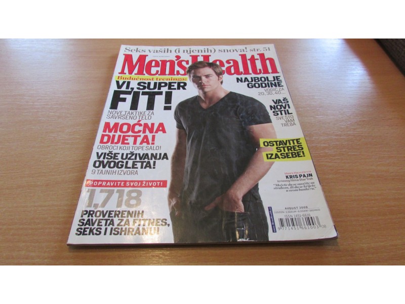 MEN`S HEALTH avgust 2009.