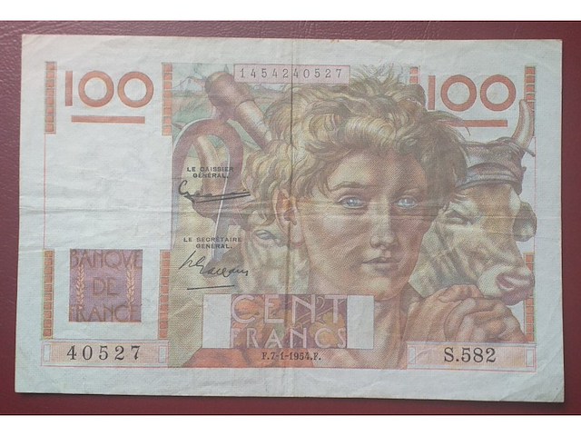 100 FRANCS 1954