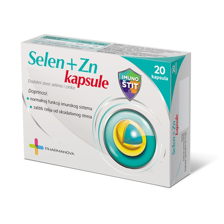 Selen + Cink 20 kapsula Pharmanova