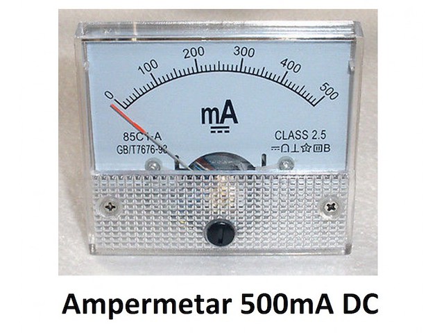 Ampermetar DC 500 mA - analogni