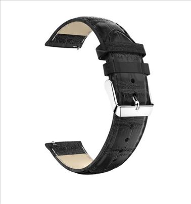 Kožna narukvica crna za Samsung smart watch
