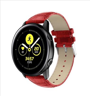 Smart watch crvena kožna narukvica