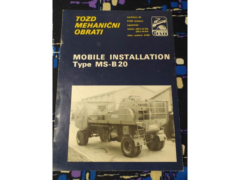 MOBILE INSTALLATION type MS-B20
