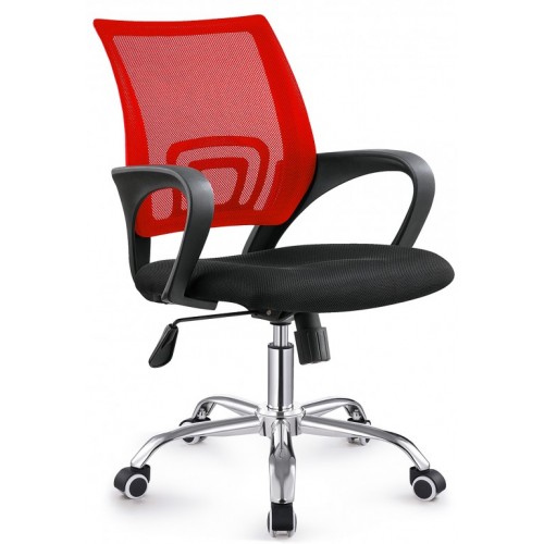 Kancelarijska stolica C-804D Crvena ledja/crno sedište