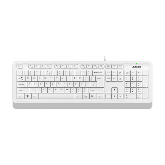 Tastatura A4Tech FK10 STYLER, USB, Bela / Siva