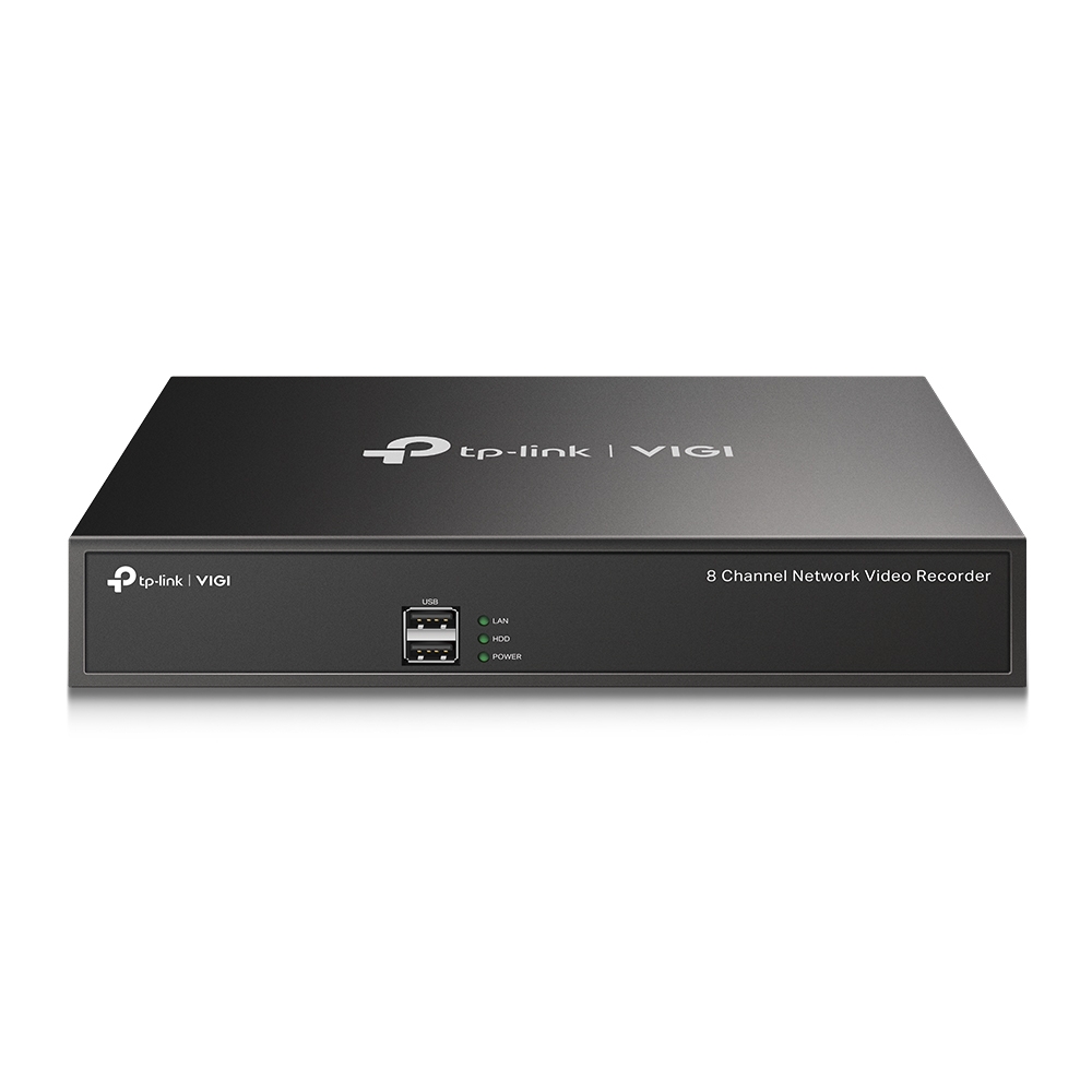 TP-Link VIGI NVR1008H Network Video Recorder (NVR), desktop, do 8 IP kamere/kanala, H.265+, ONVIF kompatibilnost, mesto za SATA HDD (10TB max), 1xRJ-45, VGA/HDMI/2xRCA/2xUSB, VIGI app