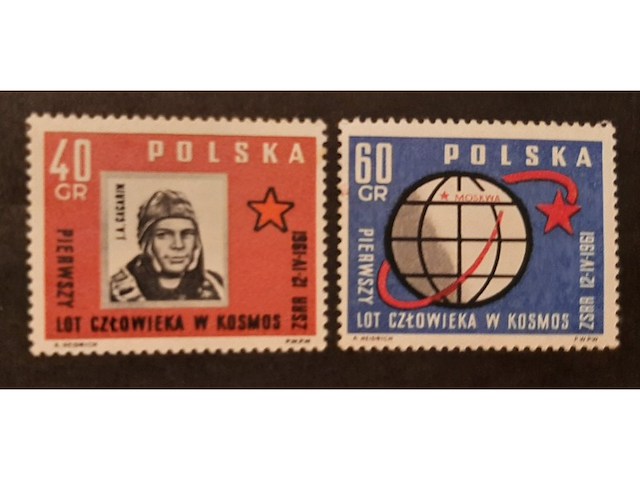 Marke 1655 Poljska kosmos cela serija