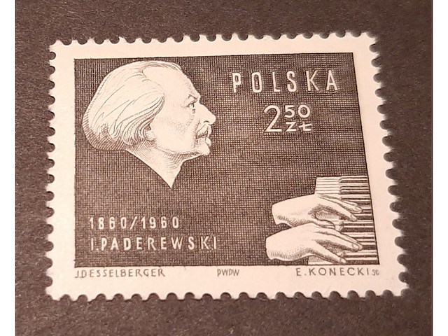Marke 1648 Poljska licnost muzika Paderevski