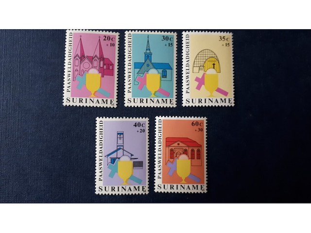Surinam 1979. ** Kompl. serija Mi 864-68 Uskrs