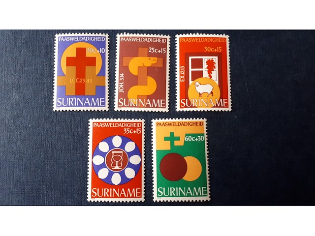 Surinam 1978. ** Kompl. serija Mi 818-22 Uskrs