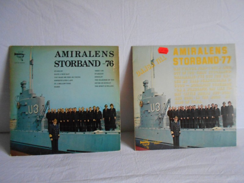 AMIRALENS STORBAND! OBA LP ŠVEDSKE JAZZ GRUPE! 5/5+!