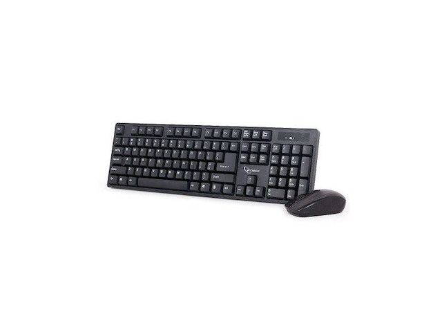 KBS-W-01 Gembird 2.4 GHz Slim Bezicni mis + tastatura US layout black