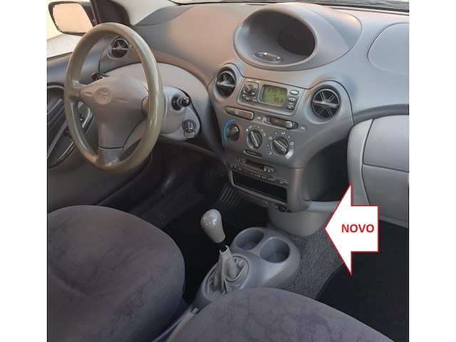 TOYOTA YARIS kožica menjača (1999 - 2004) SIVA