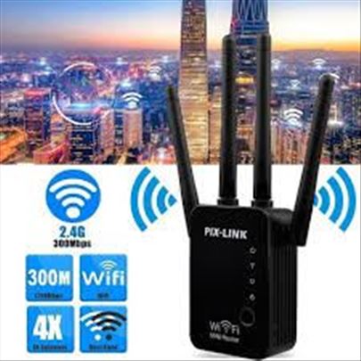 Pojacivac WiFi internet signala PiX link 4 antene
