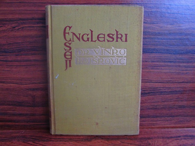 Engleski eseji - Dr. Vinko Prišković (1937.)