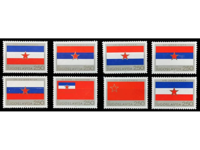 ZASTAVE SFRJ I REPUBLIKA 1980
