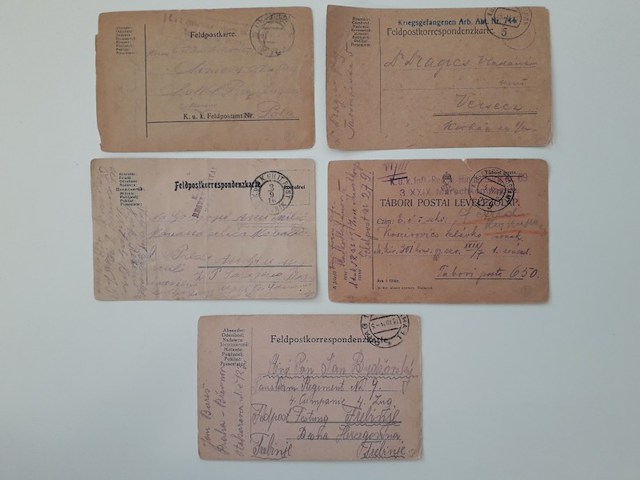 K.u.K Feldpost Vrsac,Pula,Trebinje,Sarajevo (P1094)