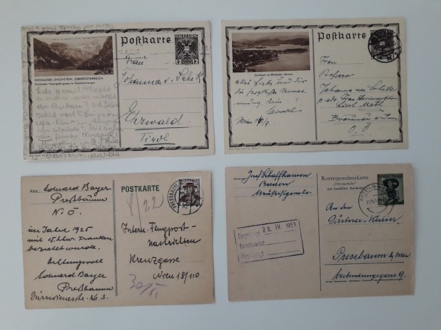 Austrija dopisnice #2 1950` 4 kom (P1088)