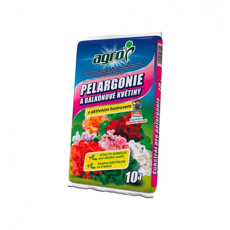 Zemlja za cveće Agro Pelargonie 10l