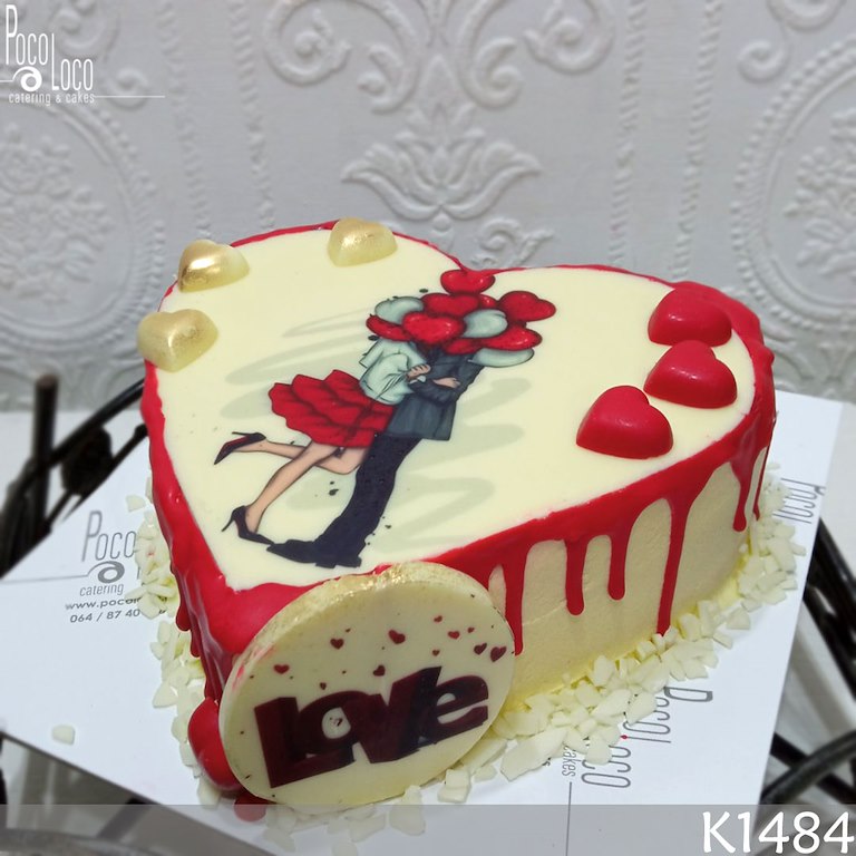 Torta K1484 sa ljubavnim motivima