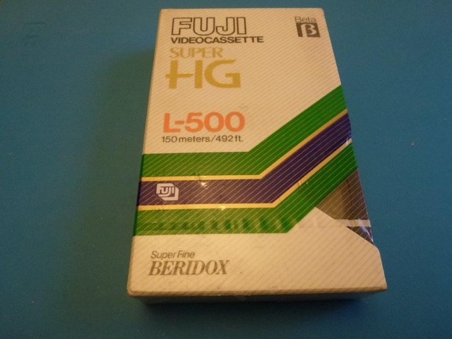 FUJI  L-500 Super HG Video Betamax kaseta - NOVA
