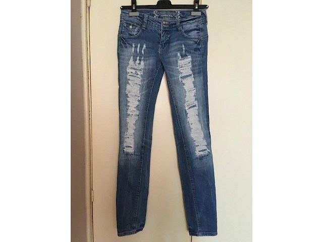 Denim farmerke+ Teget pantalone vel S