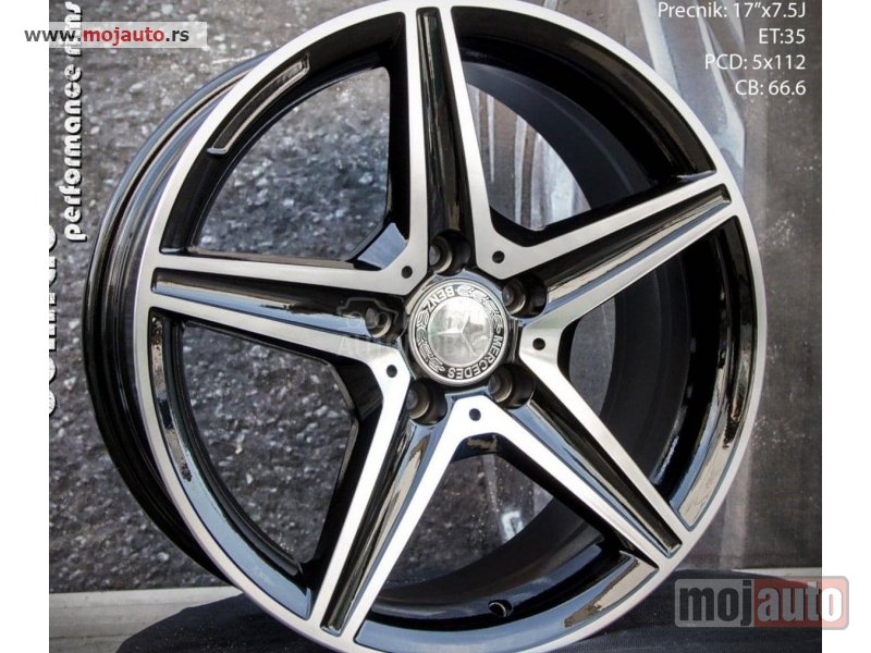 17 Alufelne Mercedes amg edition/piano black. 5x112/7,5 jota/et 35/cb 66,6