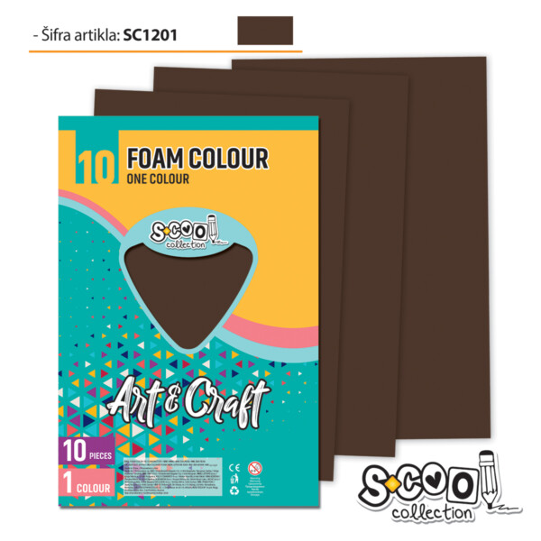 Art&Craft Eva foam classic A4 SC1201 dark brown