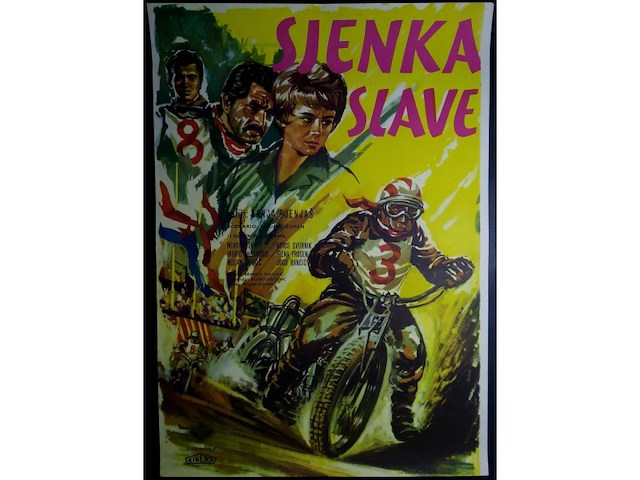 SJENKA SLAVE (1962) Boris Dvornik FILMSKI PLAKAT