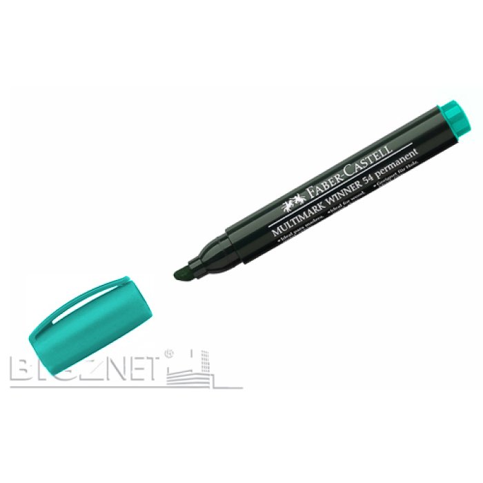 Marker permanentni Faber-Castell zeleni 157963