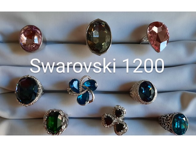 Swarovski prstenje veliko kamenje