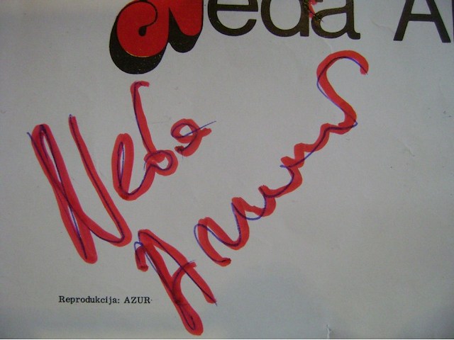 Autogram Neda Arneric