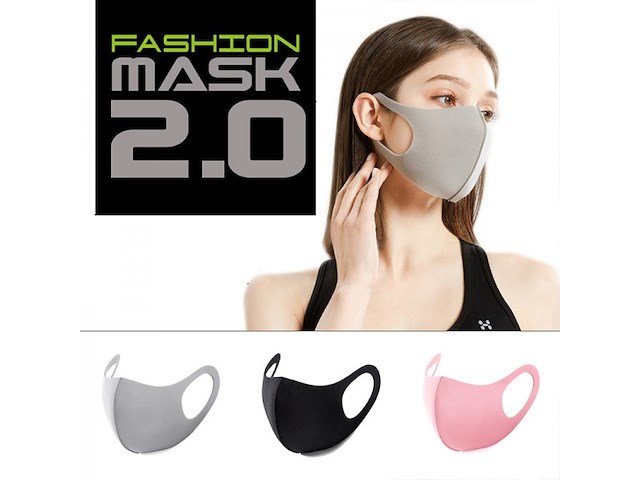 Fashion MASK - modna MASKA za lice (siva)
