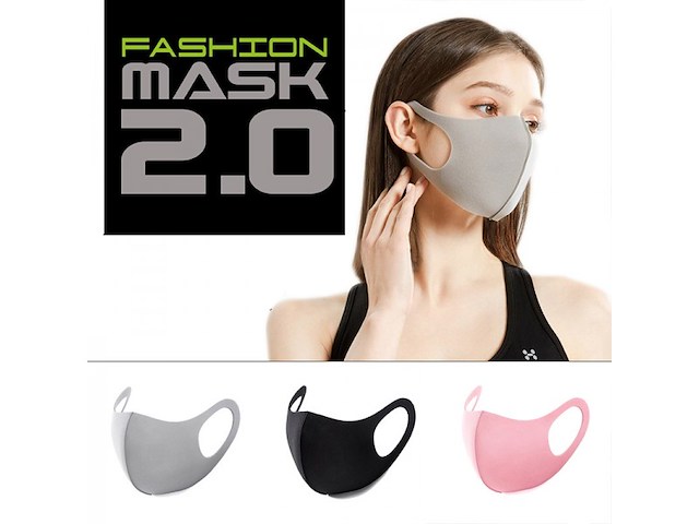 Fashion MASK - modna MASKA za lice (siva)