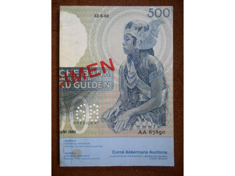 aukcijski katalog pretežno papirnog novca 2004 engleski