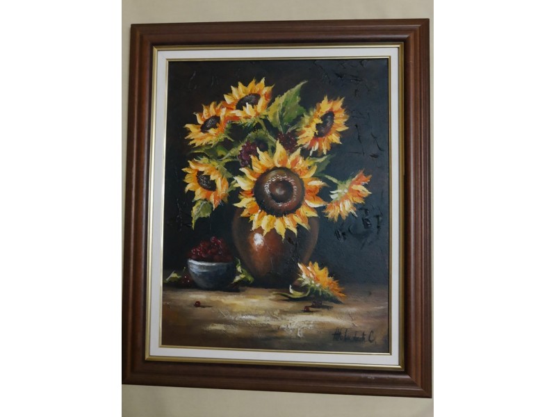 S.Živković:`Moje sunce`, uramljeno 47x57 cm