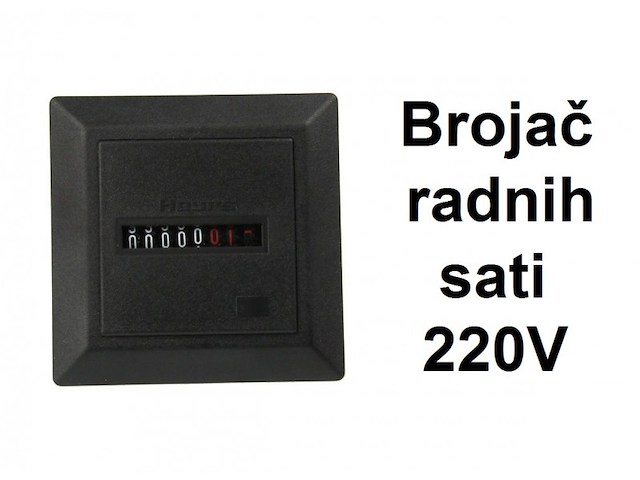 Brojac radnih sati masine - 220V