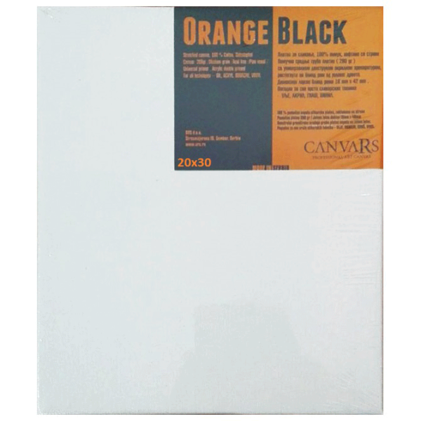 Slikarsko platno OrangeBlack 20x30cm, Canvars