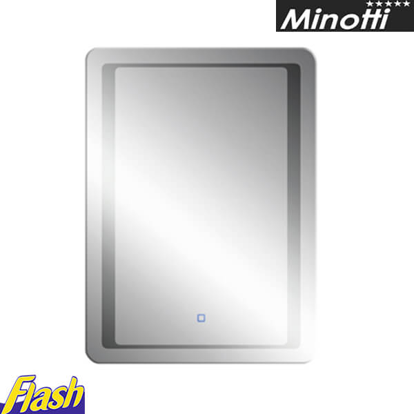 Ogledalo sa LED osvetljenjem 60×80 i funkcijom za odmagljivanje – Minotti – H-158D