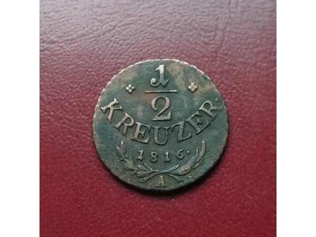 1/2 KREUZER 1816 A